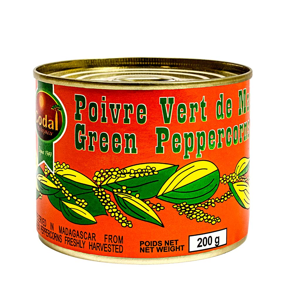 Poivre vert en boîtes